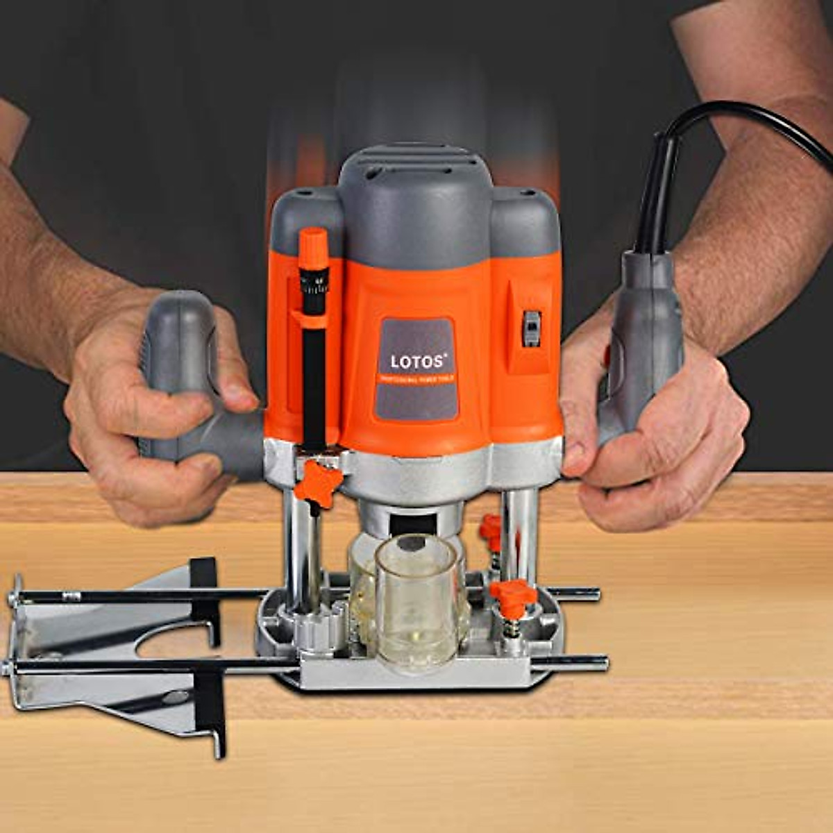 Lotos ER001 Electric Plunge Wood Router with Edge