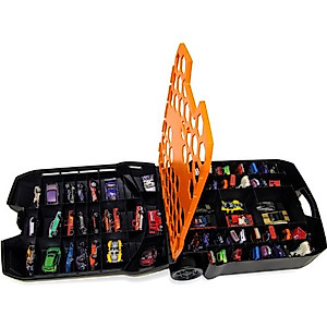 Hot Wheels 100-Car, Rolling Storage Case with Retractable Handle, Model:20135