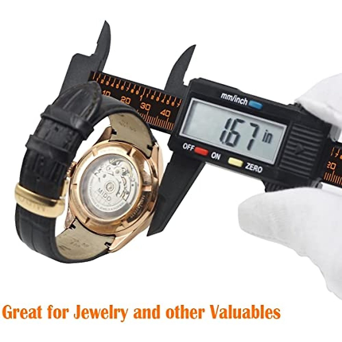 Digital Caliper, 6 Inch/ 150mm Vernier Caliper Measuring Tool, 6 Inch Calipers with 2.2'' Large LCD Screen, inch/mm Conversion, Auto-Off, for Length Depth Inner and Outer Diameter Measuring
