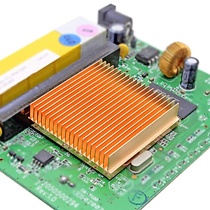 DIY Pure Copper Skiving Fin Heatsink 40x40x10mm / 1.57x1.57x0.39 inches for Electronic Chip IC Cooling