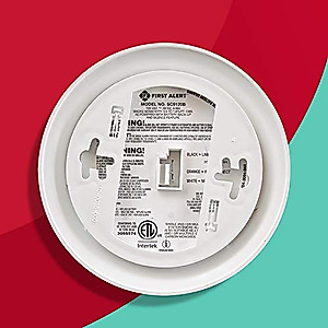 FIRST ALERT SC9120B Combination Alarm with Adapter Plugs for Easy Replacement