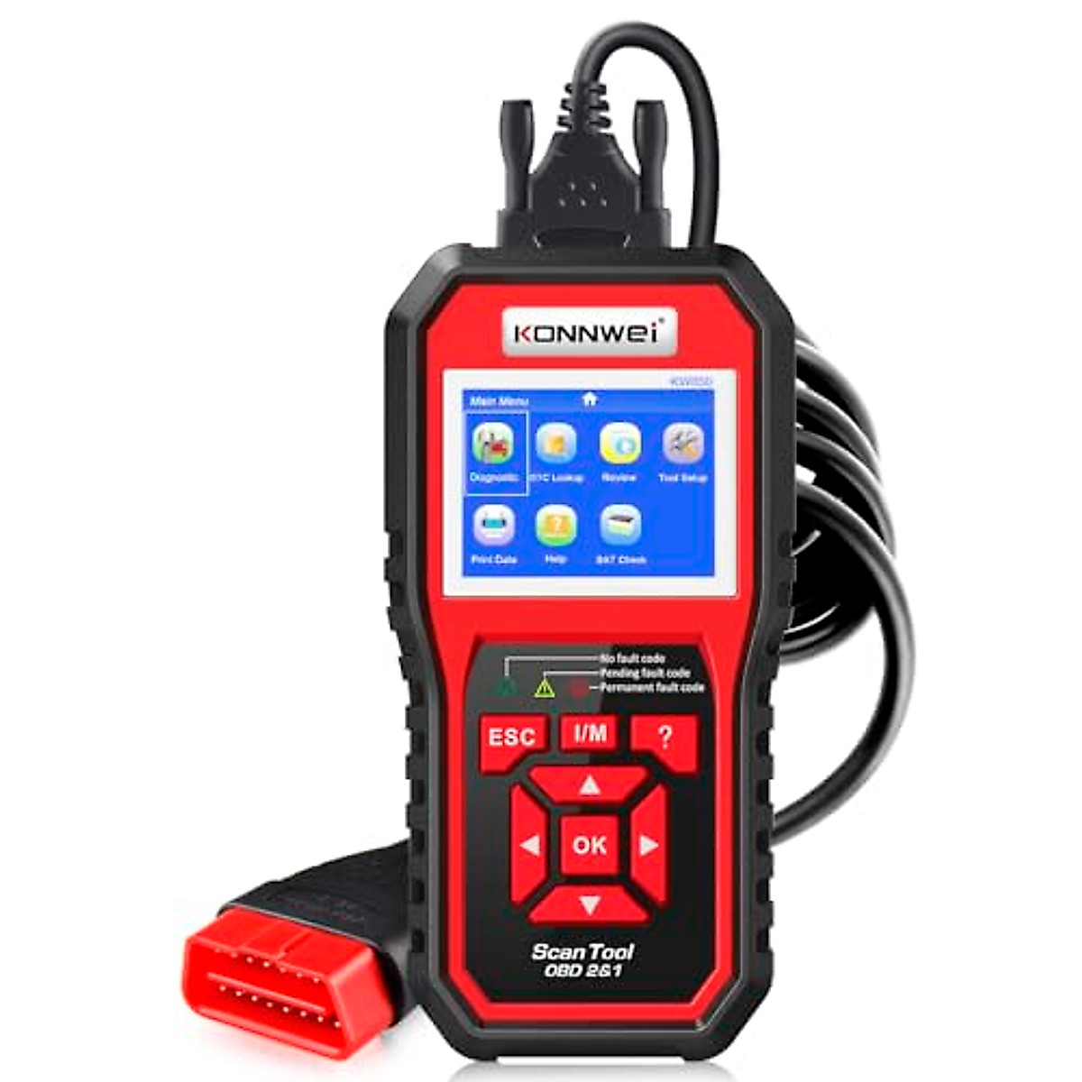 KONNWEI KW850 Professional OBD2 Scanner Auto Code Reader Diagnostic Check Engine Light Scan Tool for OBD II Cars After 1996(Original)