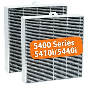 BBT BAMBOOST 5400 ComboFilter Compatible with Blueair DustMagnet 5400 Series, 5410i, 5440i Air Purifier, 2-in-1 HEPA Dustmagnet 5400 ComboFilter, 2 Pack