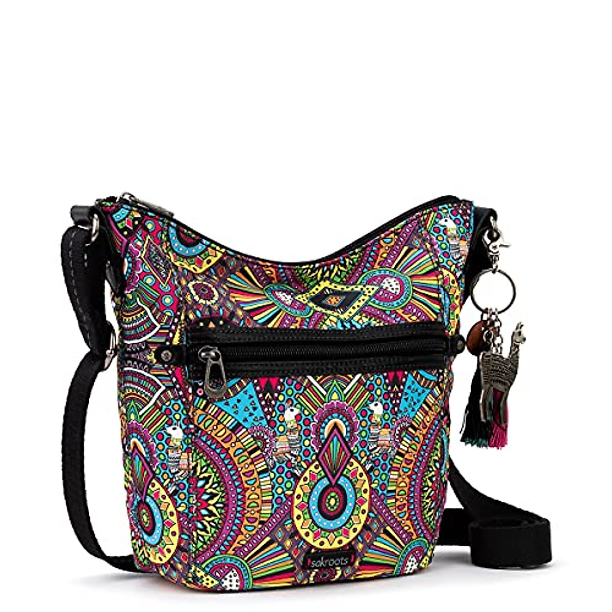 Sakroots womens Eco-twill Eco Twill Sequoia Small Crossbody, Rainbow Wanderlust, One Size US