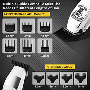 Professional Hair Clipper for Men and T-Blade Hair Trimmer Set，Electric Hair Cutting Kit Set Beard Trimmer Barber Clippers with Carry Bag for Home Barber Men Women Kids