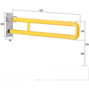 NANZU Grab Bars Shower Grab Bar, Elderly Disabled Pregnant Women, Safety Non-Slip Accessible Handrails, Bathtub, Toilet, Bathroom, Kitchen Bathroom Accessories,Yellow