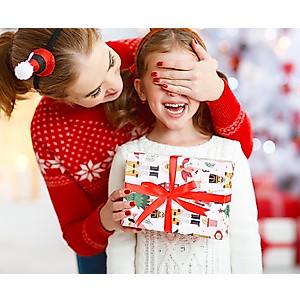 Sikiweiter Nutcracker Wrapping Paper - 12 Sheets Nutcracker Christmas Wrapping Paper for Boys Girls Men Women, 19.7 x 27.6 Inches Per Sheet