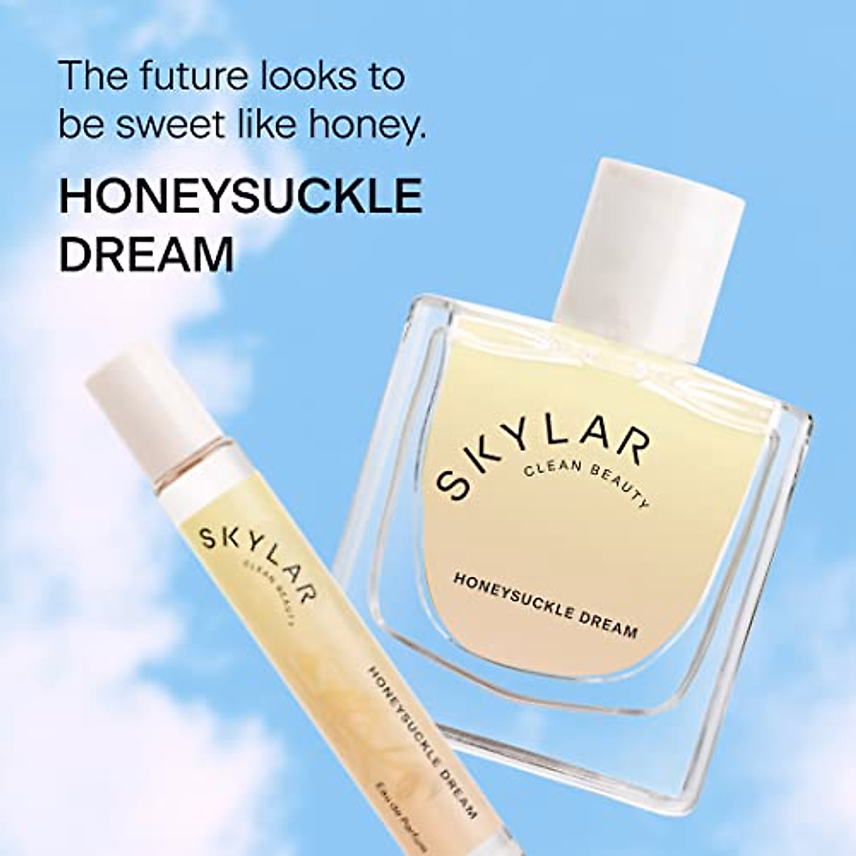 Skylar Honeysuckle Dream Eau de Parfum - Hypoallergenic & Clean Perfume for Women & Men, Vegan & Safe for Sensitive Skin - Floral Perfume with Notes of Pear, Honeysuckle & Lily - 10mL /0.33 Fl oz