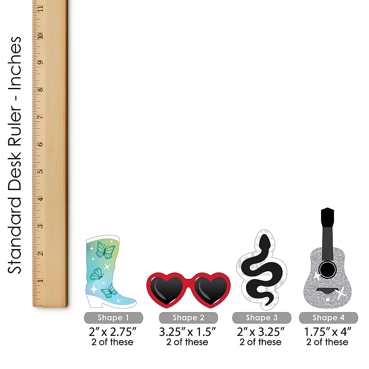 Big Dot of Happiness in My Party Era - DIY Shaped Celebrity Concert Party Cut-Outs - 24 Count