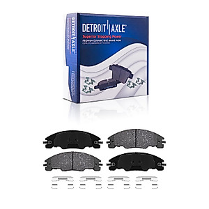Detroit Axle - Front Brake Kit for 2008-2011 Ford Focus Brake Rotors and Ceramic Brakes Pads 2009 2010 Replacement : 10.83" inch Rotor