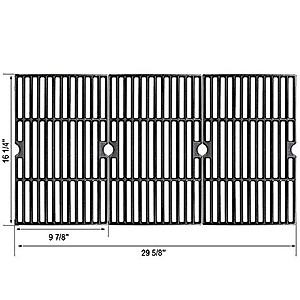 Uniflasy Grill Kits for DynaGlo DGF510SBP, DGF510SSP, DGF510SSP-D,Heat Plate and Cooking Grate for Backyard BY13-101-001-13, GBC1460W, GBC1461W, GBC1462W, GBC1059WB, BH13-101-099-01, BH14-101-099-01