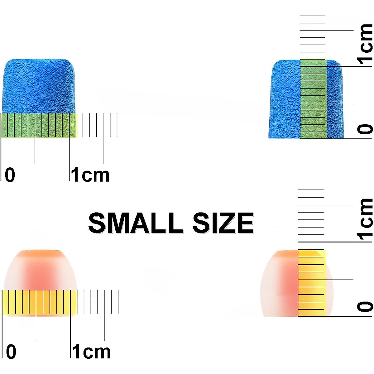 12pcs (NSY-BLMF-sB) S/M/L Premium Memory Foam and Silicone Eartips Adapters Compatible with Sennheiser (M2 IE) Momentum I and G, CX 3.00, CX 5.00, CX 7.00BT, HD1, HD1 Free and HD1 Wireless Earphones