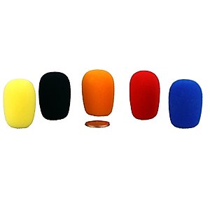 Hisonic LPWS5P Headset/Lavalier Microphone Windscreen, 5-pack