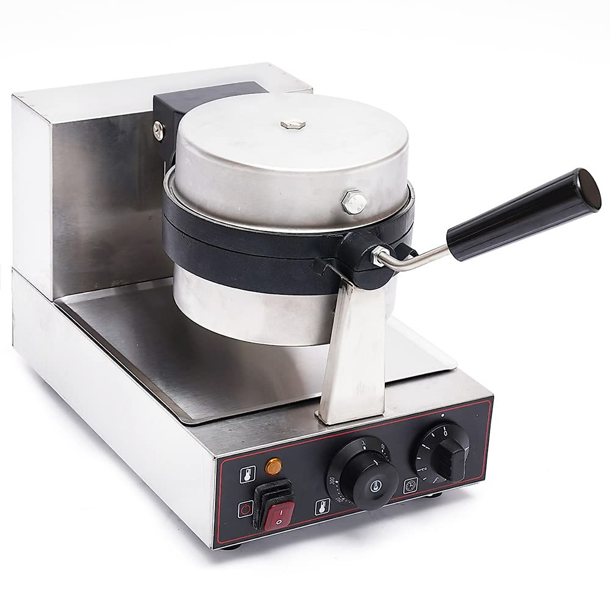 Commercial Ice Cream Burger Maker, 1000W Electric Burger Waffle Maker, 180° Rotating Non-stick Ice Cream Panini Press UFO Hamburger Baker Machine, Gelato Panini Press for Bakeries, Restaurants