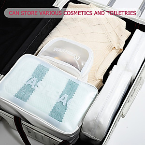 Cabilock 1 Set Toiletry Bag Makeup Bag Make up Bag for Women Vanity Bag Cosmetics Bag Makeup Pouches Women Makeup Pouch Clear Pouch Skincare Bag Pvc Translucent Travel Storage Bags White