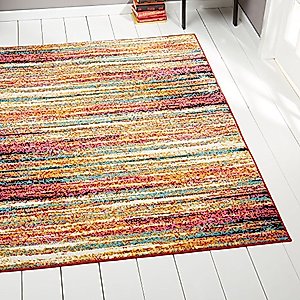 Home Dynamix Splash Cellis Rug, 5'2"x7'2", Orange/Blue/Cream