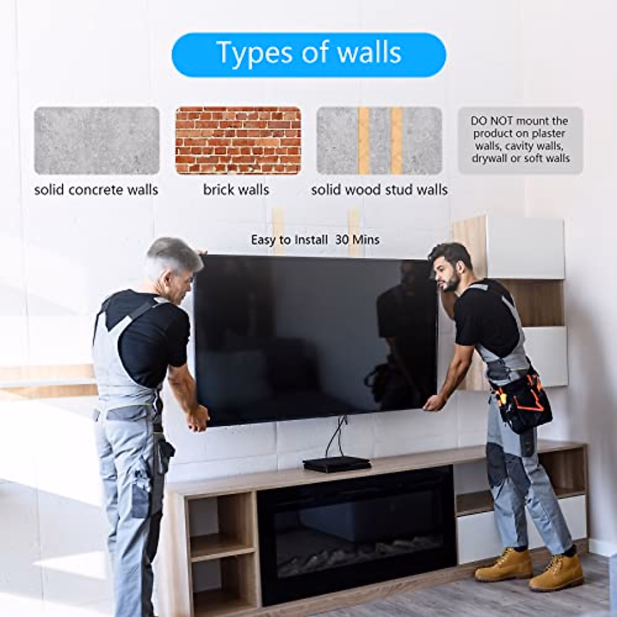 FORGING MOUNT Corner TV Wall Mount with 25.6inch Long Arm,Full Motion TV Mount Swivel and Tilt,Fit for 13-43”TVs,Monitor Wall Mount with Max VESA 200x200mm,16” Wood Studs,Holds up to 77lbs