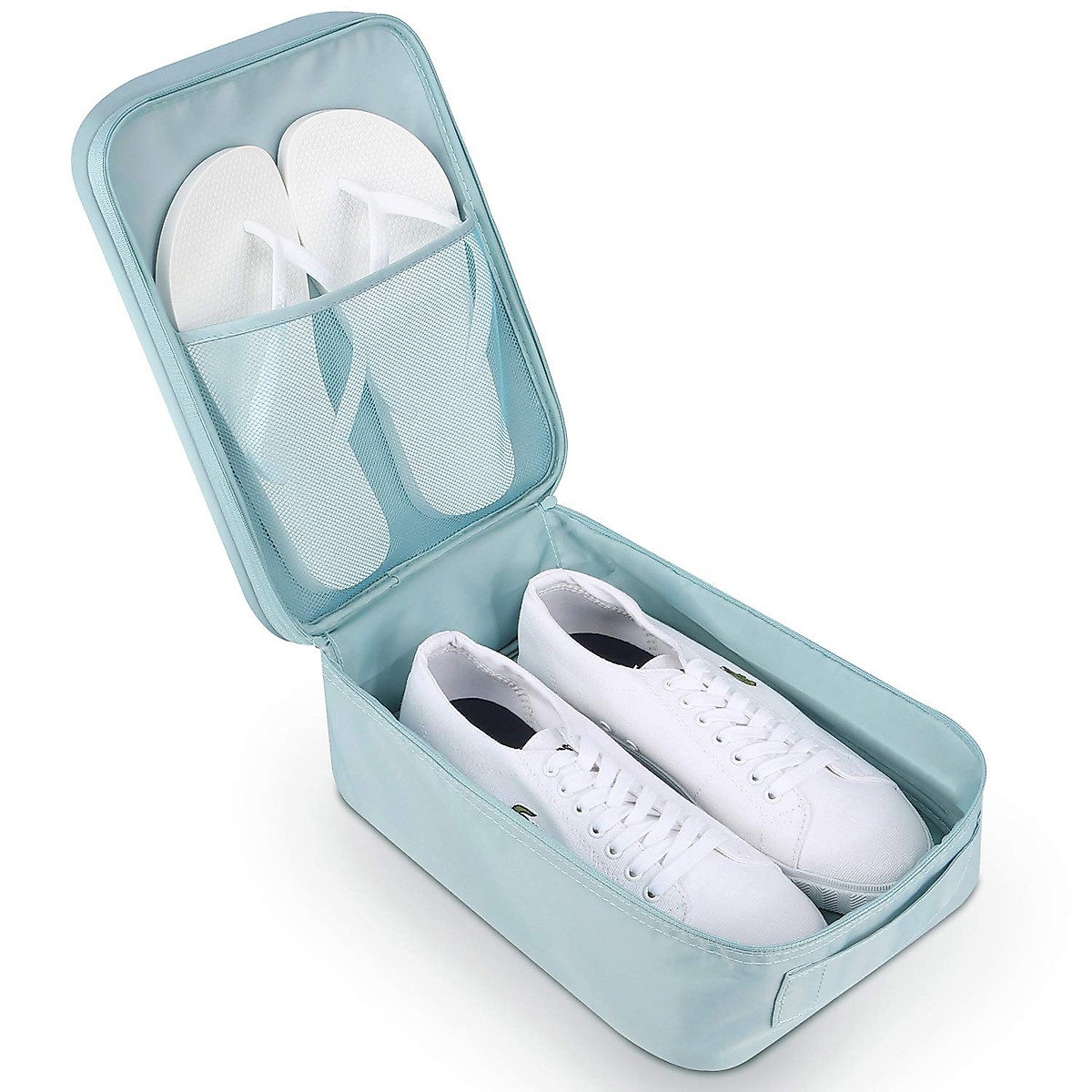 Shoe Bag,Mossio Large Waterproof Shoe Organizer with Zipper for Men & Women Beige