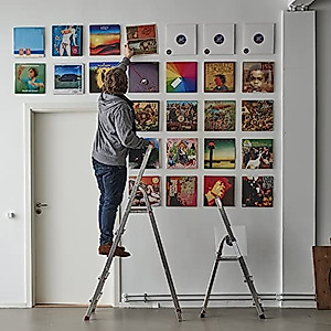 Twelve Inch Vinyl Floating On Your Wall - No Frames, No Visible Support Original - Natural