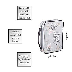 Creative Brands Natural Canvas Bible Cover, 7 x 10-Inch, Bless The Lord,G1822