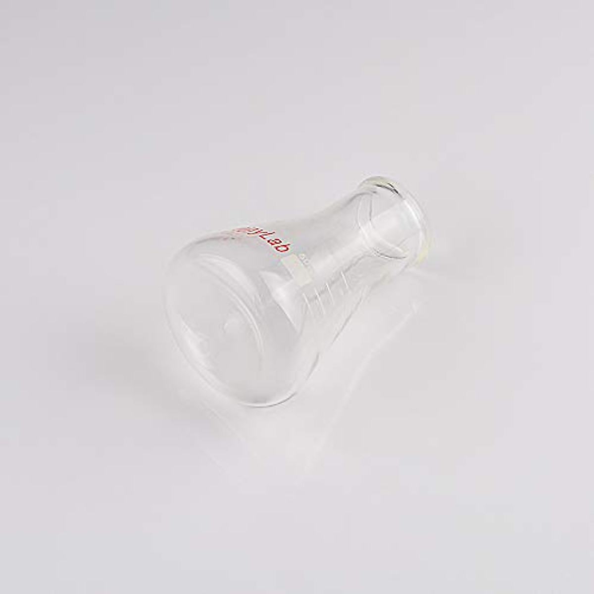 stonylab 1-Pack Glass 50 ml Heavy Wall Narrow Mouth Erlenmeyer Flasks with Heavy Duty Rim - (50ml Fits with StonyLab 4# Rubber Stopper)