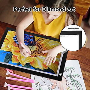 NXENTC A4 Tracing Light Pad, Ultra-Thin Tracing Light Box USB Power Artcraft Tracing Light Table for Artists, Drawing, Sketching, Animation