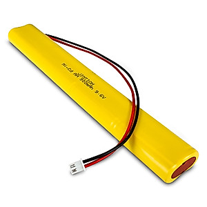 JINTION 9.6V 900mAh Rechargeable AA NiCD Batteries Replacement Battery for AA 900mAh Emergency/Exit Light/Fire Exit Sign