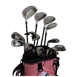 Sephlin Signature Women's Pink Right Hand 13 Pieces Golf Clubs Set & Golf Bag