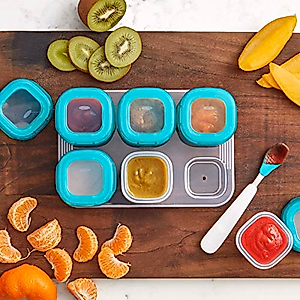 OXO Tot Baby Blocks Freezer Storage Containers 2 Oz - Teal