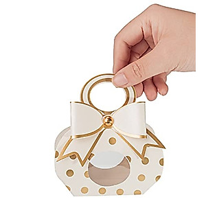 Cute Candy Boxes Paper Party Favor Boxes with Bowknot for Baby Shower Wedding Birthday Party Gift Bridal Shower, Pack of 30