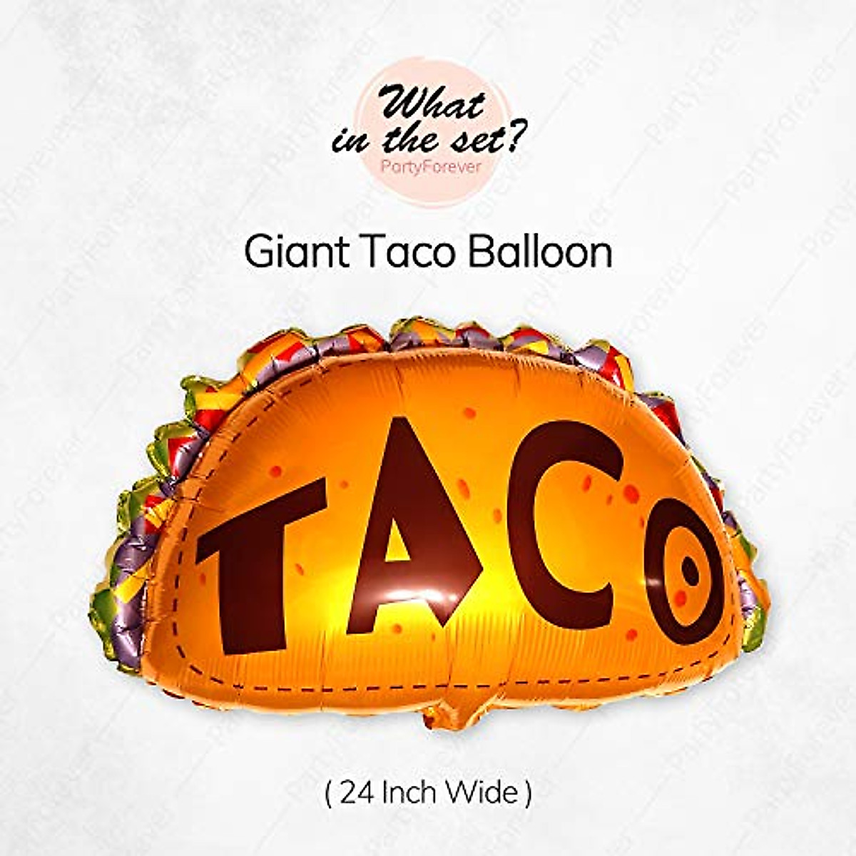 Rose Gold Taco Bout A Baby Balloons Banner Sign for Mexican Fiesta Decorations and Party Supplies - Gender Reveal Baby Shower Rose Gold Letter Balloons