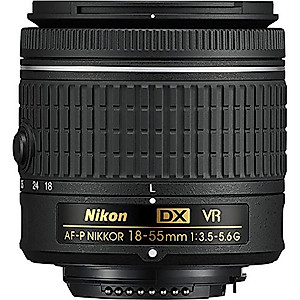 Nikon D7500 20.9MP DX-Format 4K Ultra HD Digital SLR Camera (Body Only) (Renewed) with AF-P DX NIKKOR 18-55mm f/3.5-5.6G VR Lens