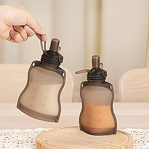 haakaa Silicone Yummy Pouch Sippy Spout, Soft Sip Baby Food Pouch Toppers No Spill, Reusable Snack Spout Squeeze Baby Food Pouch Adaptor Compatible with haakaa Yummy Pouches and Milk Storage Bags