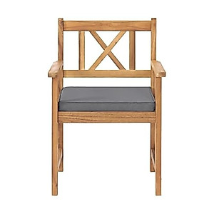 Alaterre Furniture Manchester Outdoor Dining Chairs, Natural