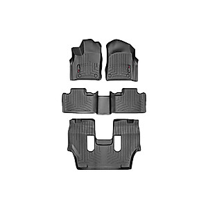 WeatherTech Custom Fit FloorLiners for Dodge Durango - Full Set (449301-44324-4-5), Black