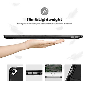 ProCase Cover for iPad Pro 12.9 2017/2015 (Old Model, 2nd & 1st Gen), Slim Stand Protective Folio Case Smart Cover for iPad Pro 12.9 Inch 2nd Gen 2017 / iPad Pro 12.9 Inch 1st Gen 2015 -Black