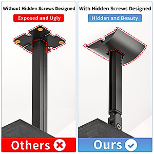 tiebutie Speaker Wall Mount for Samsung SWA-8500S/9000S/9100S/9200S, Adjustable Ceiling/Wall Speaker Mount, Black