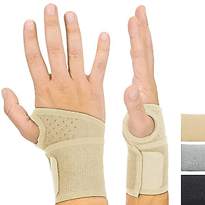 Vive Wrist Wrap Braces (2 Pack) - Tendonitis Support for Carpal Tunnel Arthritis - Sprained Pain Protection Sleeve - Weightlifting & Calisthenics Compression Stabilizer for Women, Men - Adjustable