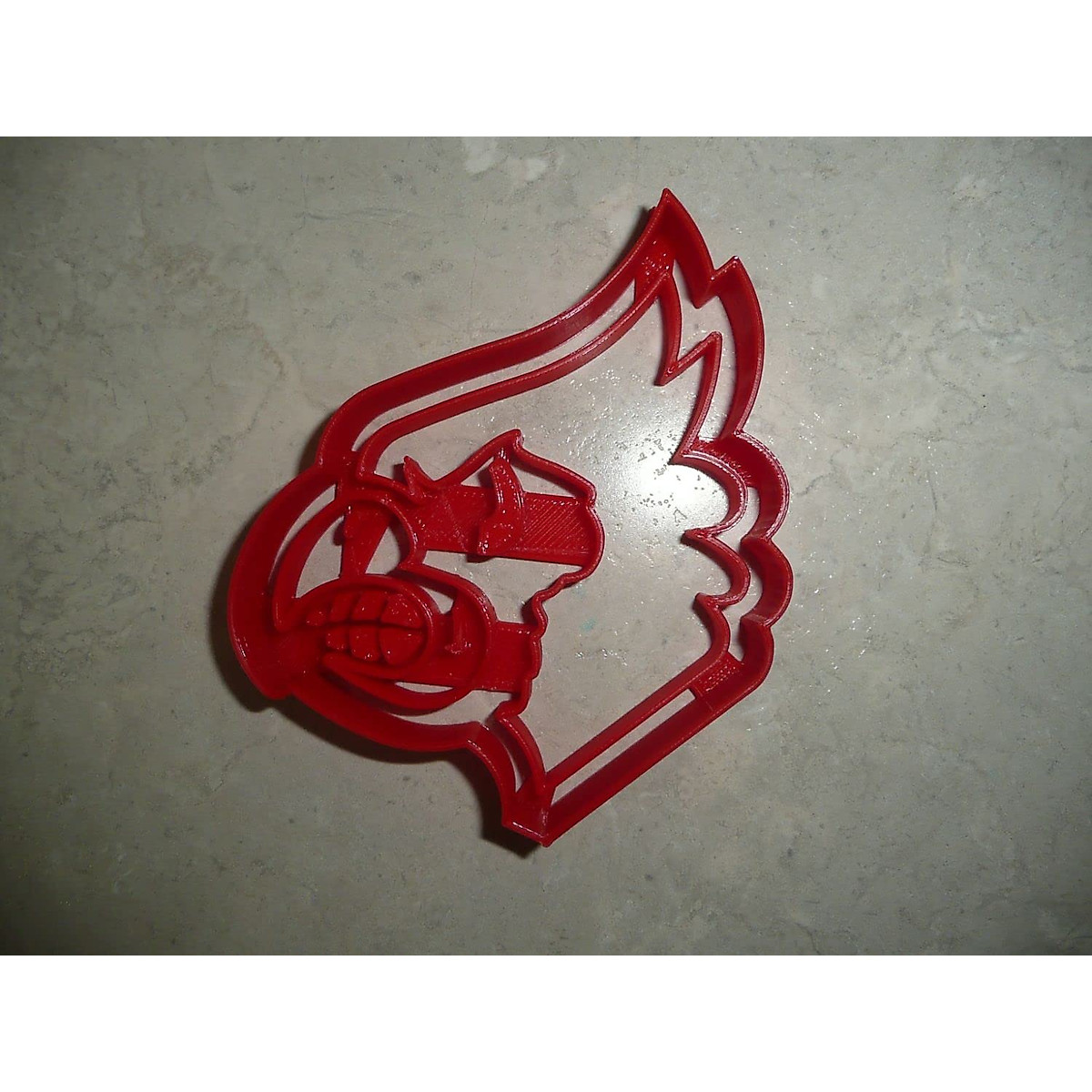 YNGLLC CARDINAL HEAD RED BIRD FACE DETAILED COOKIE CUTTER MADE IN USA PR4603
