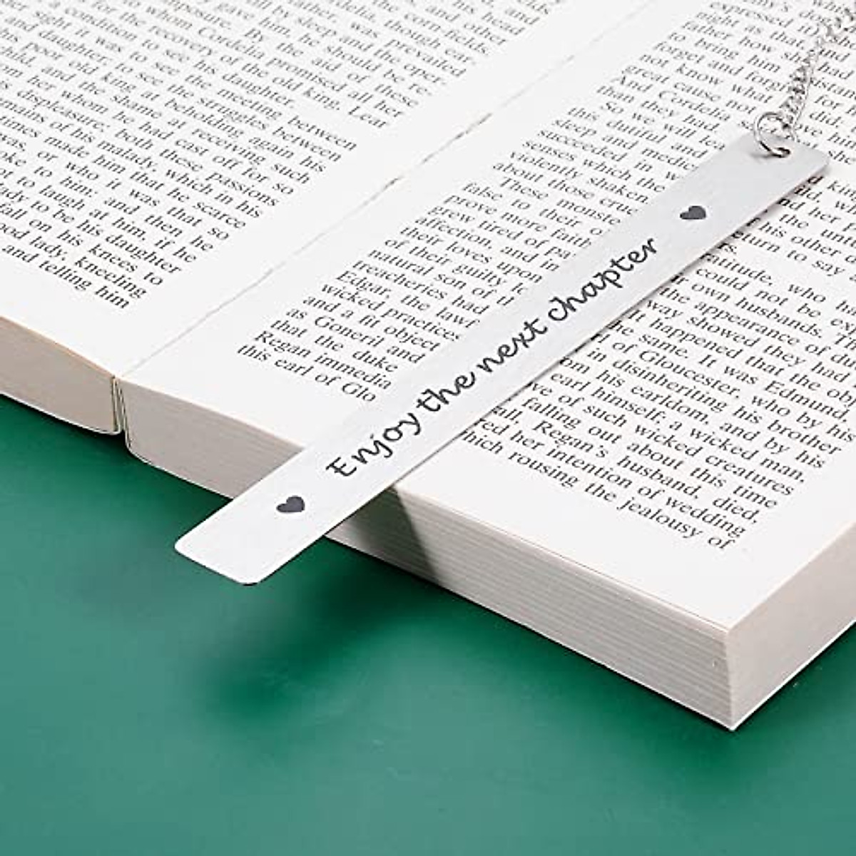 Bookmark with Chain 2023 for Book Lover, Retirement Gifts for Women, Graduation Gifts 2023 for Her Him, Inspirational Christmas Wedding Anniversary Birthday Gifts for Kid, Boss Coworker Leaving Gift