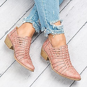 Insoles for Sandals Women Crossborder Trade Large Size European and American Low Heel Shoes Zipper Sandals (Pink, 7)