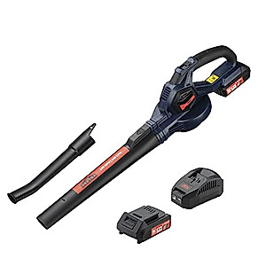 Dextra Cordless Leaf Blower, 20V Battery Powered Leaf Blower with Battery and Charger 2.0A, Electric Handheld Lightweight Battery Operated Leaf Blowers for Lawn Care,Yard,Patio