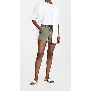 PAIGE Women's Christy Shorts, Vintage Ivy Green, 26