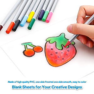 Mocoosy Shrink Plastic Kit for Shrinky Dinks, 148PCS Heat Shrinky Art Sheets for Kids, Clear Frosted Shrink Paper Include Shrinkable Films & DIY Keychain Earring Making Accessories Craft Activity Set