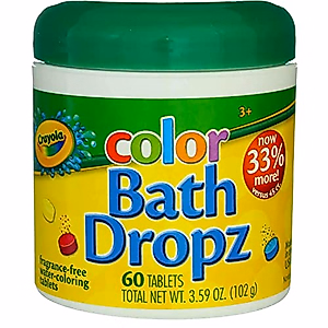 Crayola Color Bath Dropz, Fragrance Free 60 ea(Pack of 2) by Crayola
