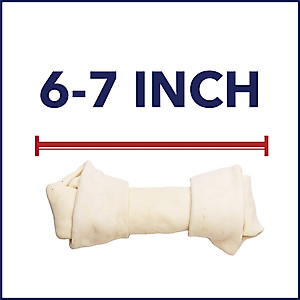 Pet Factory 100% Made in USA Beefhide 6-7" Assorted (Bones & Rolls) Dog Chew Treats - Natural Flavor, 10 Count/1 Pack