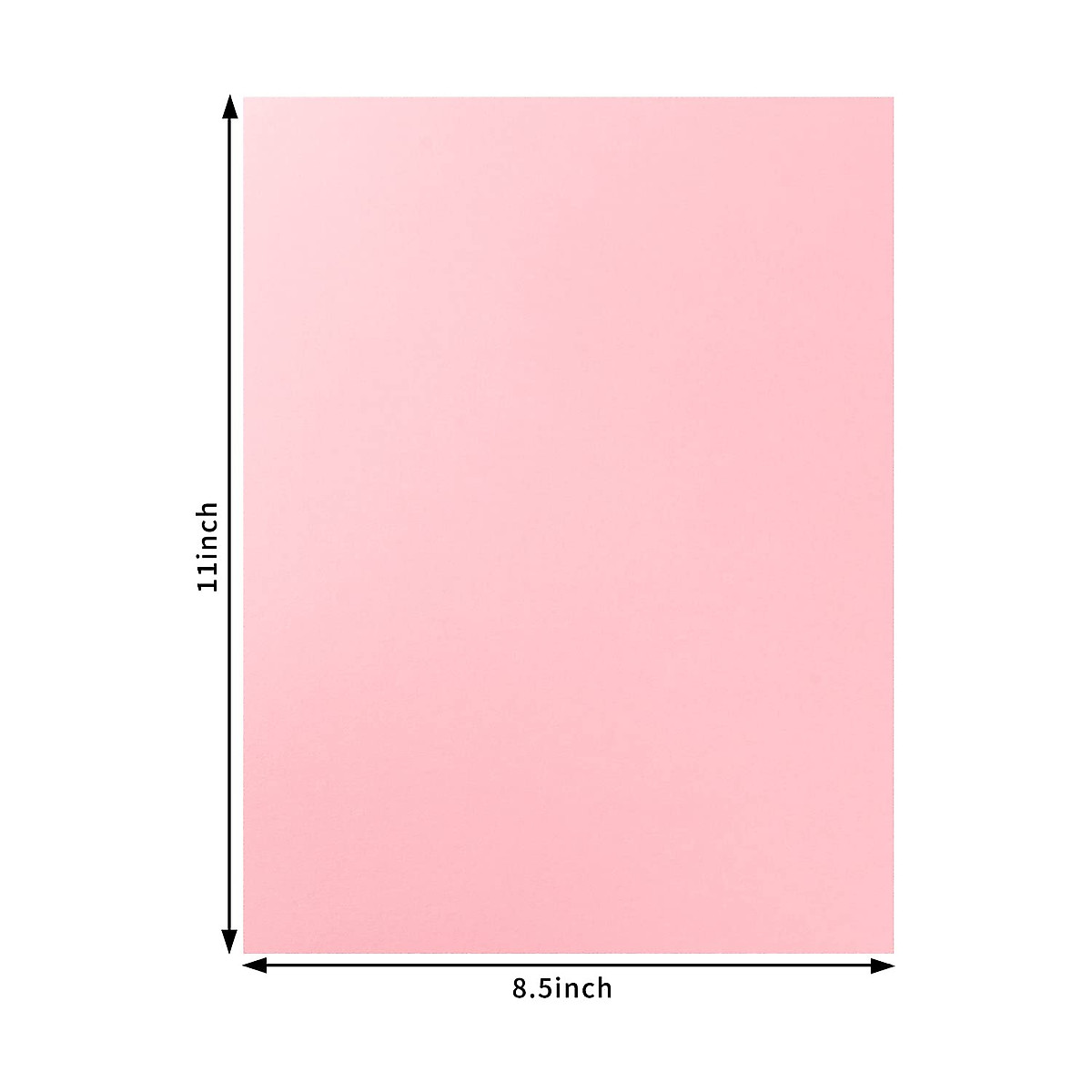 50 Sheets 8 1/2 x 11 Thick Paper Cardstock Blank Cards Colorful for DIY Crafts Cards Making, Invitations, Scrapbook Supplies (Pink, 8 1/2 x 11)