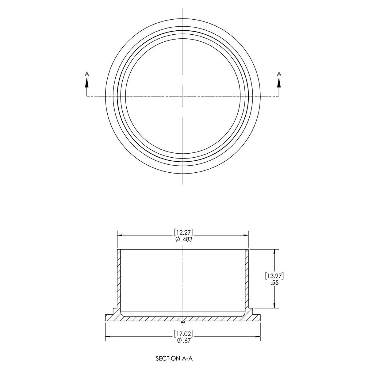 Caplugs 99390146 Plastic Conductive Plug for Threaded Connectors. CEP-08, E/VAC, to Plug Nominal Thread Size 1/2-28", Black (Pack of 100)
