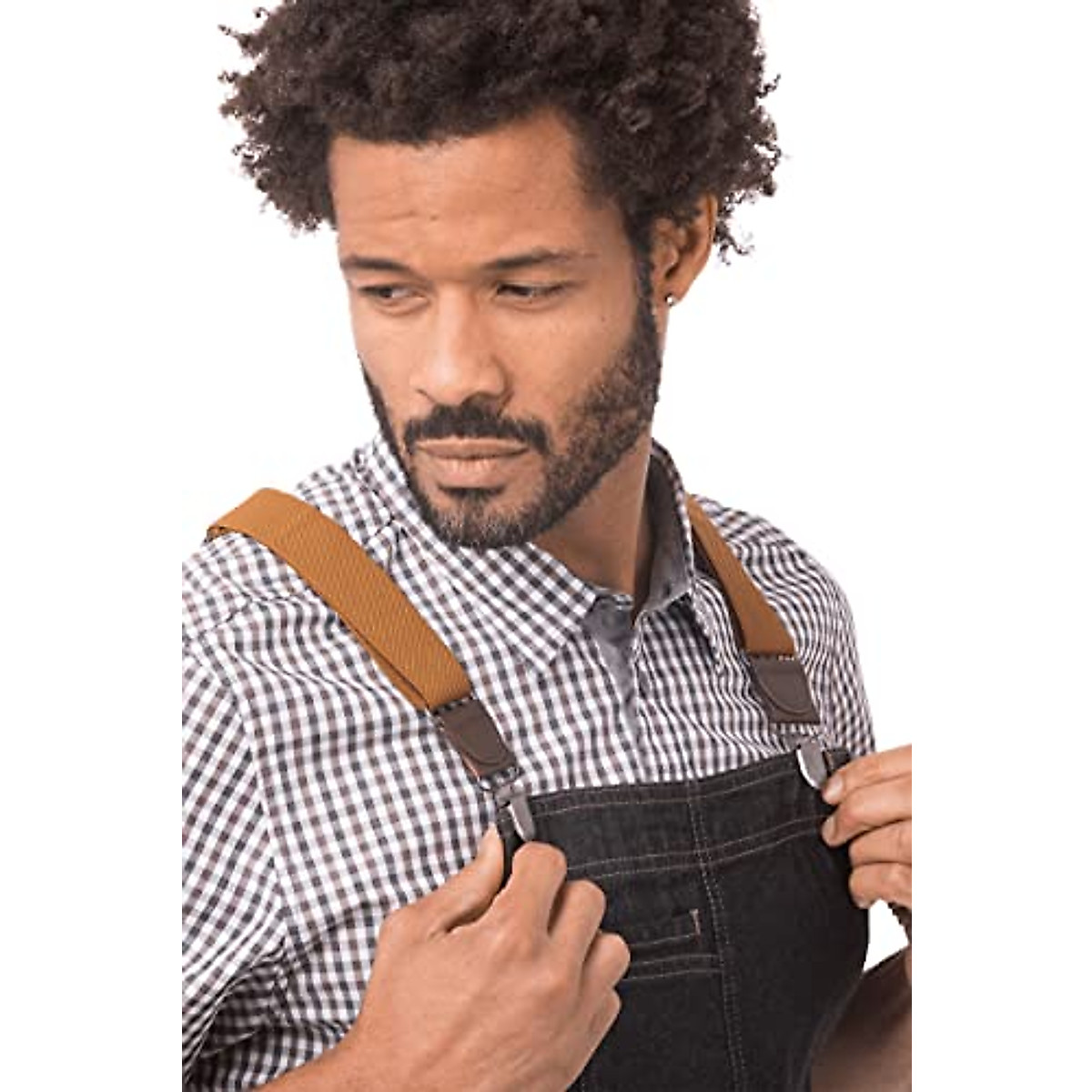 Chef Works Unisex Berkeley Bib Apron, Black, One Size