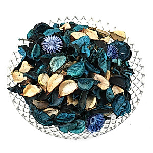 Yesland 3 Pack Potpourri Bag, Ocean Scent Fresh Perfume Sachet of Dried Flower Petals, Perfect Bowl and Vase Decorative Filler for Home & Office, 5oz (Blue)